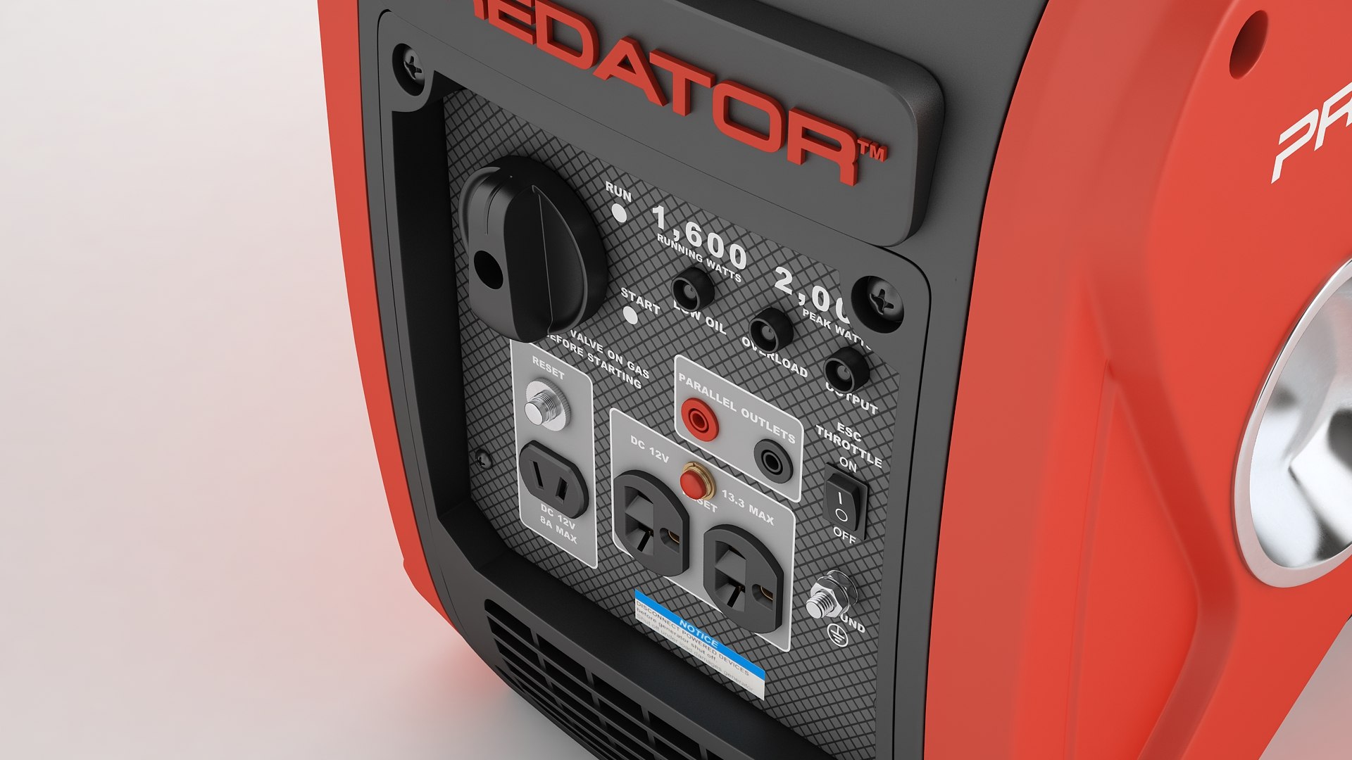 3D model predator 2000 watt - TurboSquid 1550384