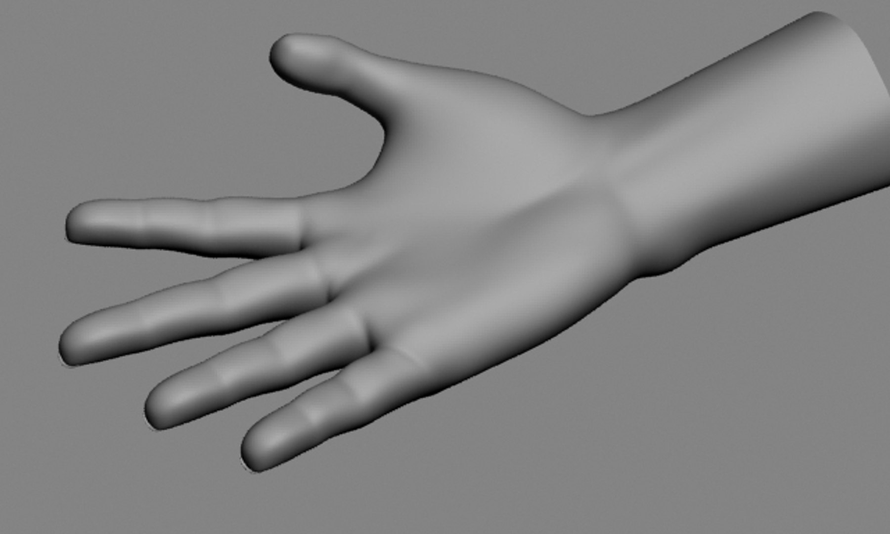 realistic hand 3d model