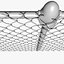 Chain Link Fence Metal 3d Dxf