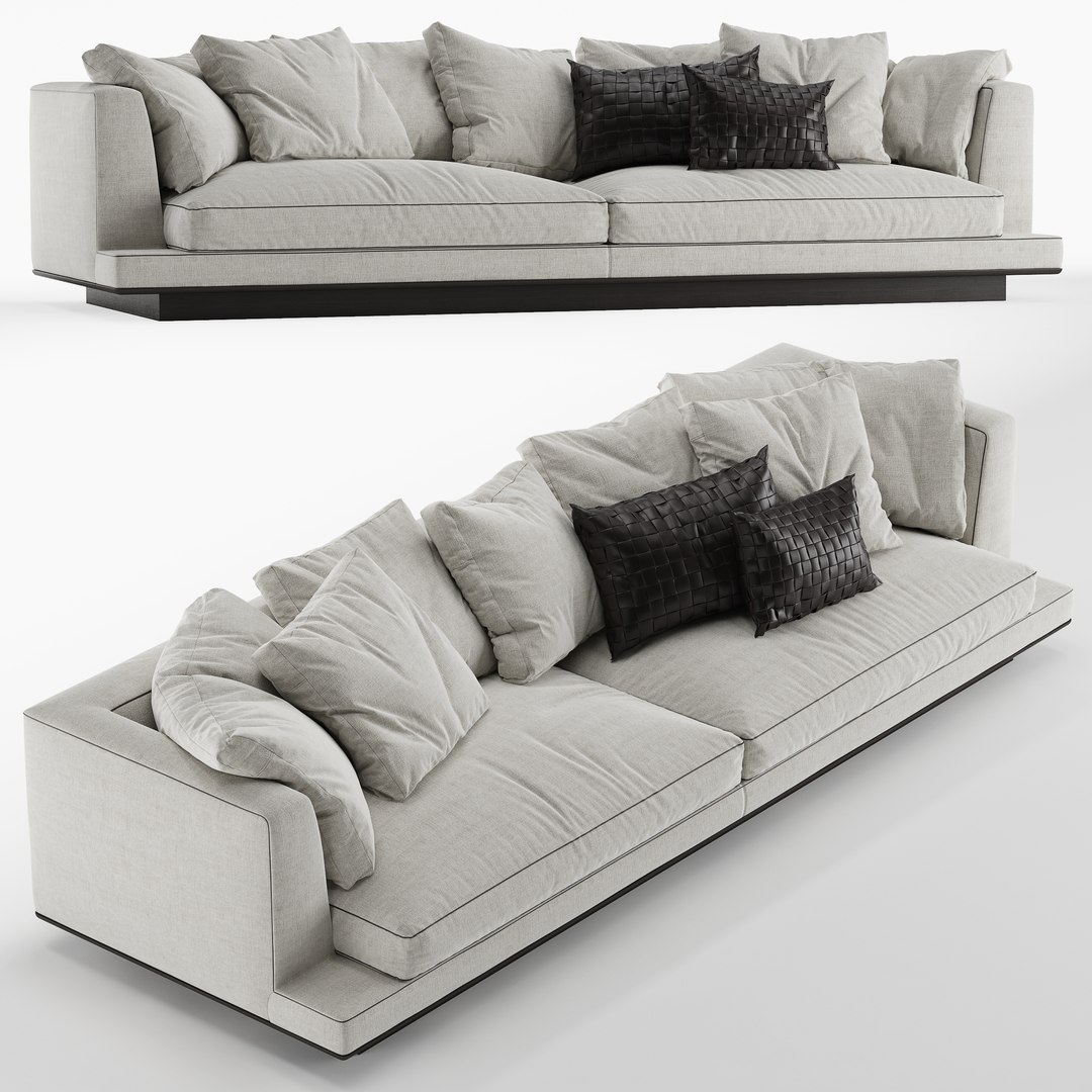 BeB italia Aurae sofa 3D model - TurboSquid 1727387