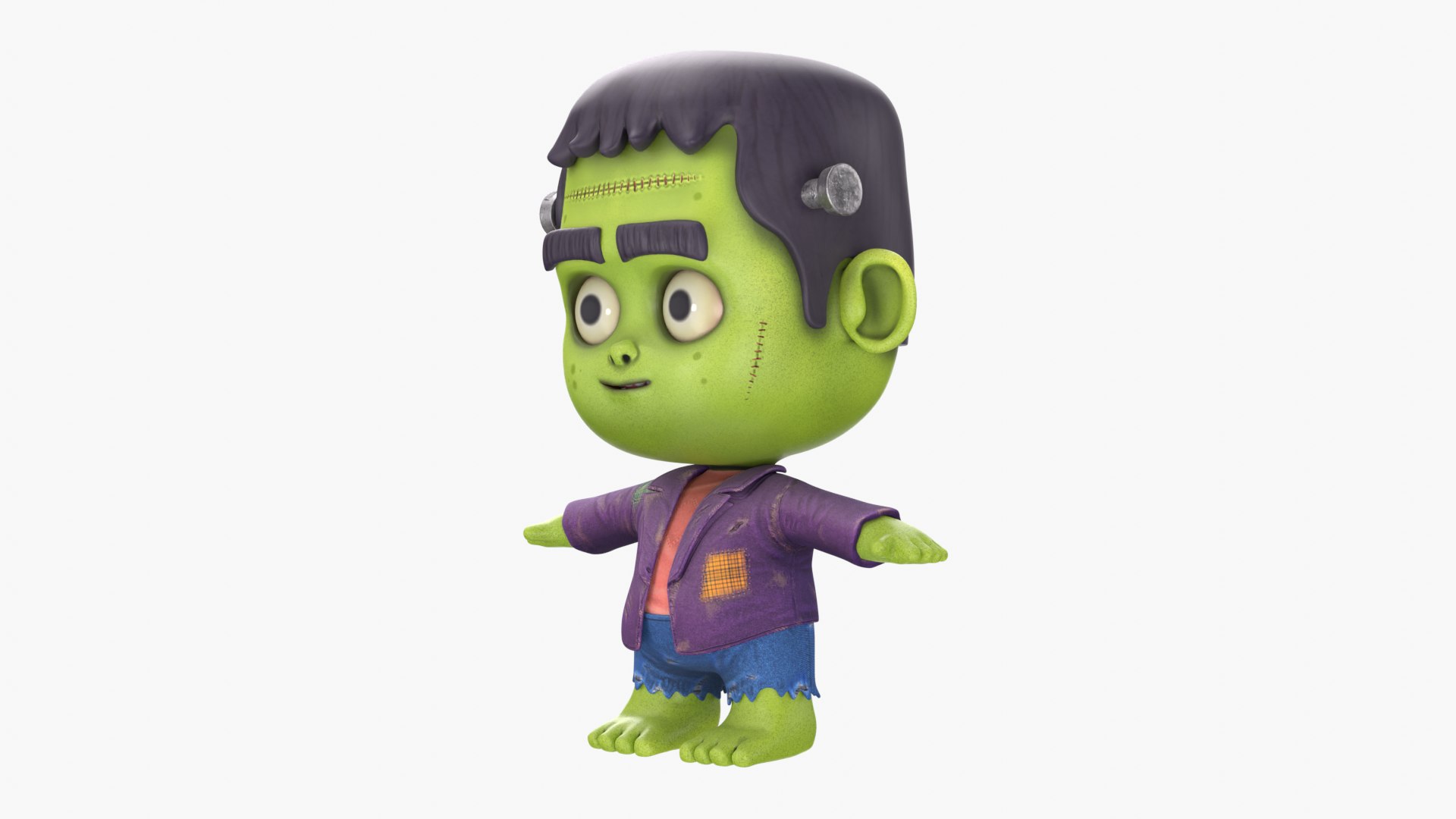 3D Chibi Frankenstein - TurboSquid 2287309