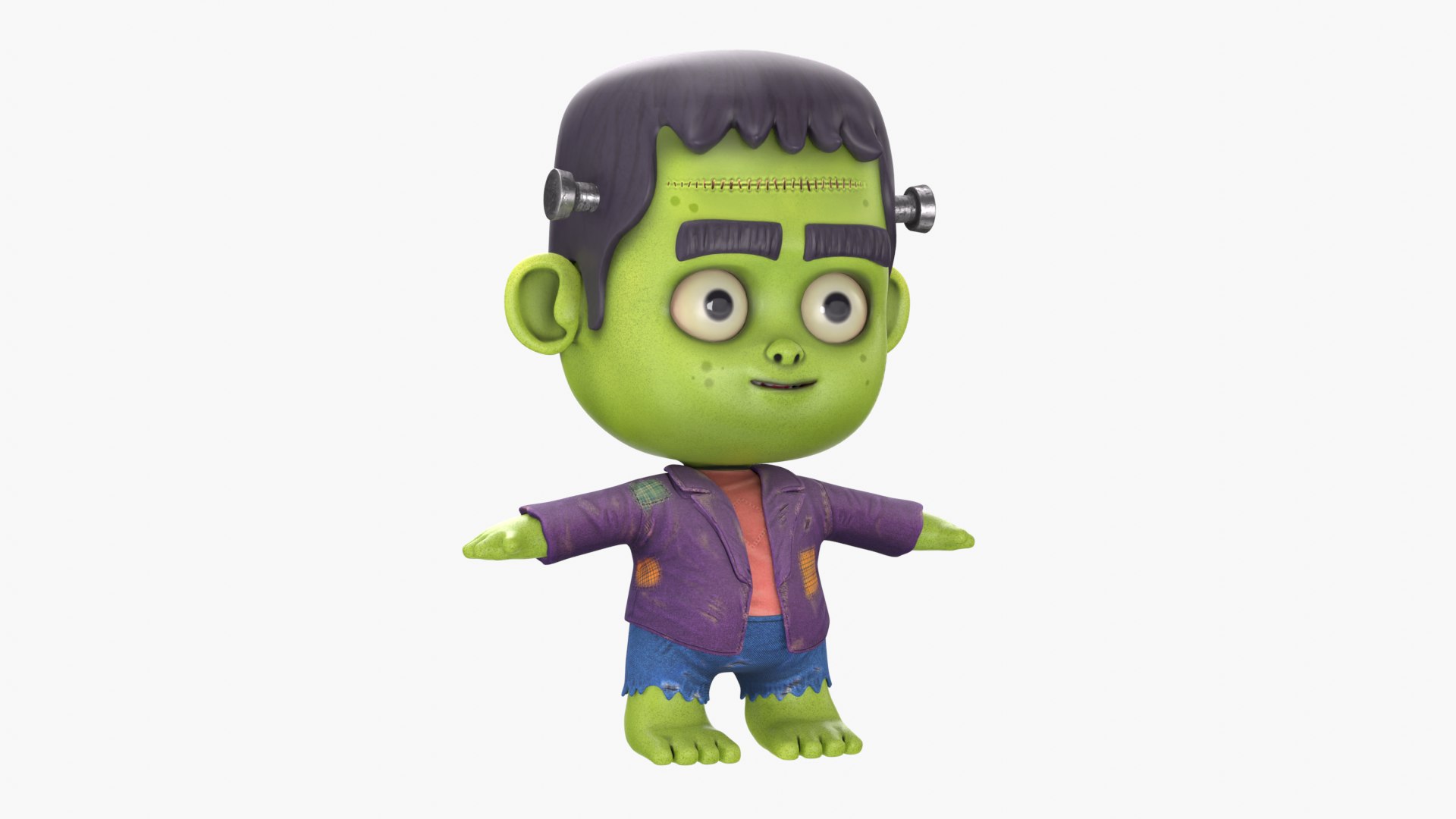 3D Chibi Frankenstein - TurboSquid 2287309