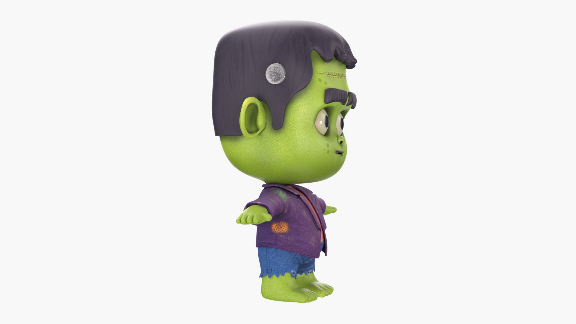 3D Chibi Frankenstein - TurboSquid 2287309
