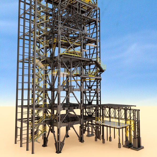 3d model modular steel construction scaffold