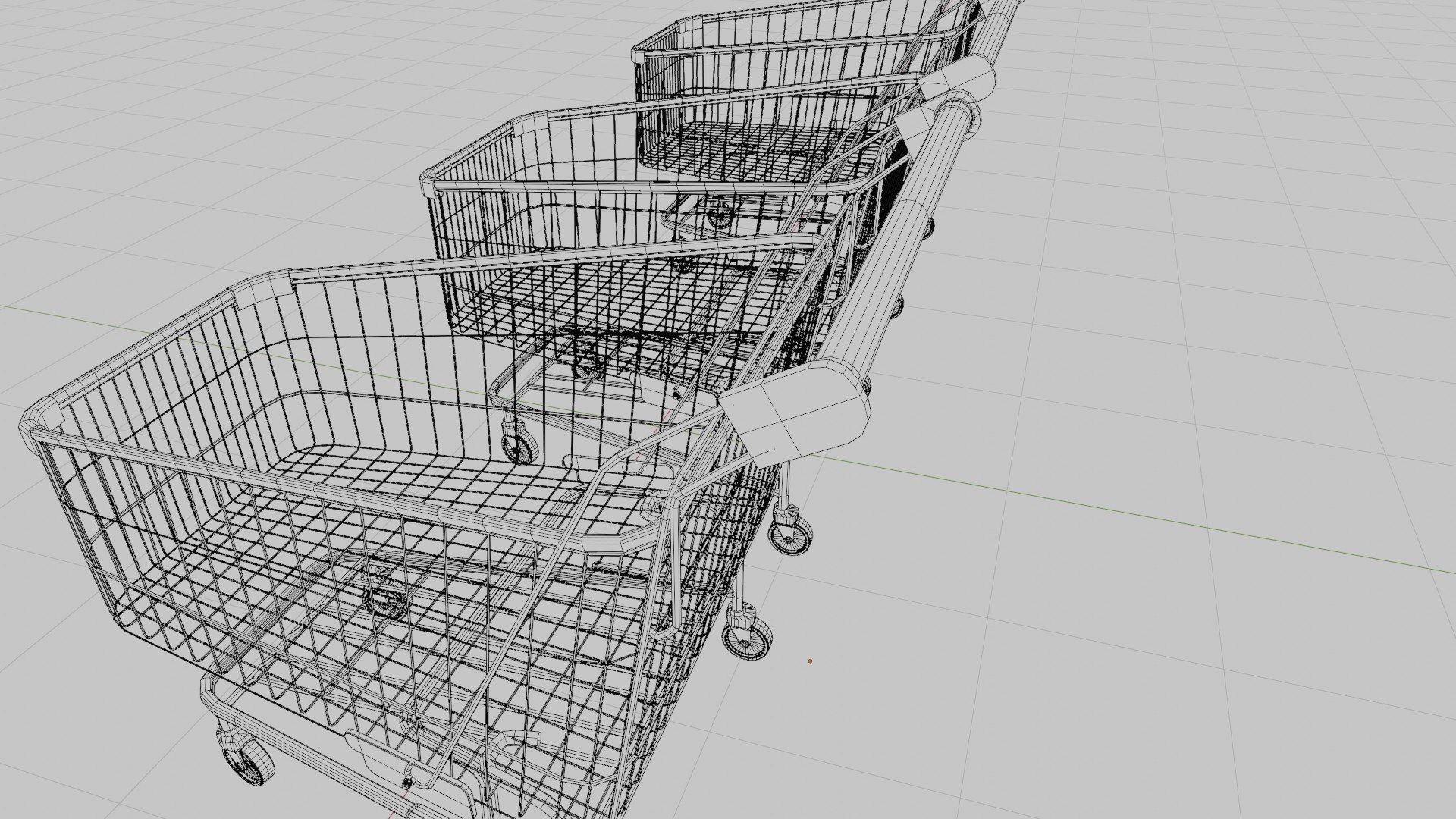 3D Shopping Cart With 4k Pbr Textures Clean Dirty And Rusty ...