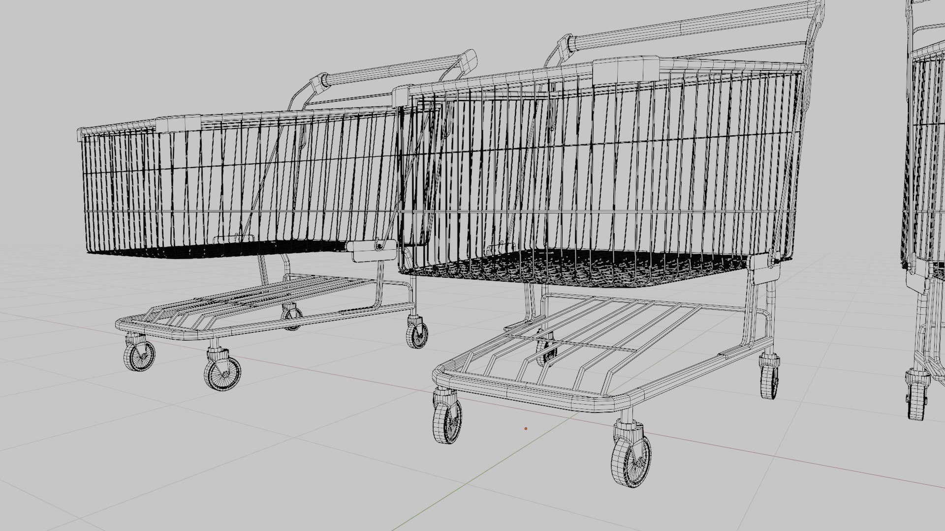 3D Shopping Cart With 4k Pbr Textures Clean Dirty And Rusty ...
