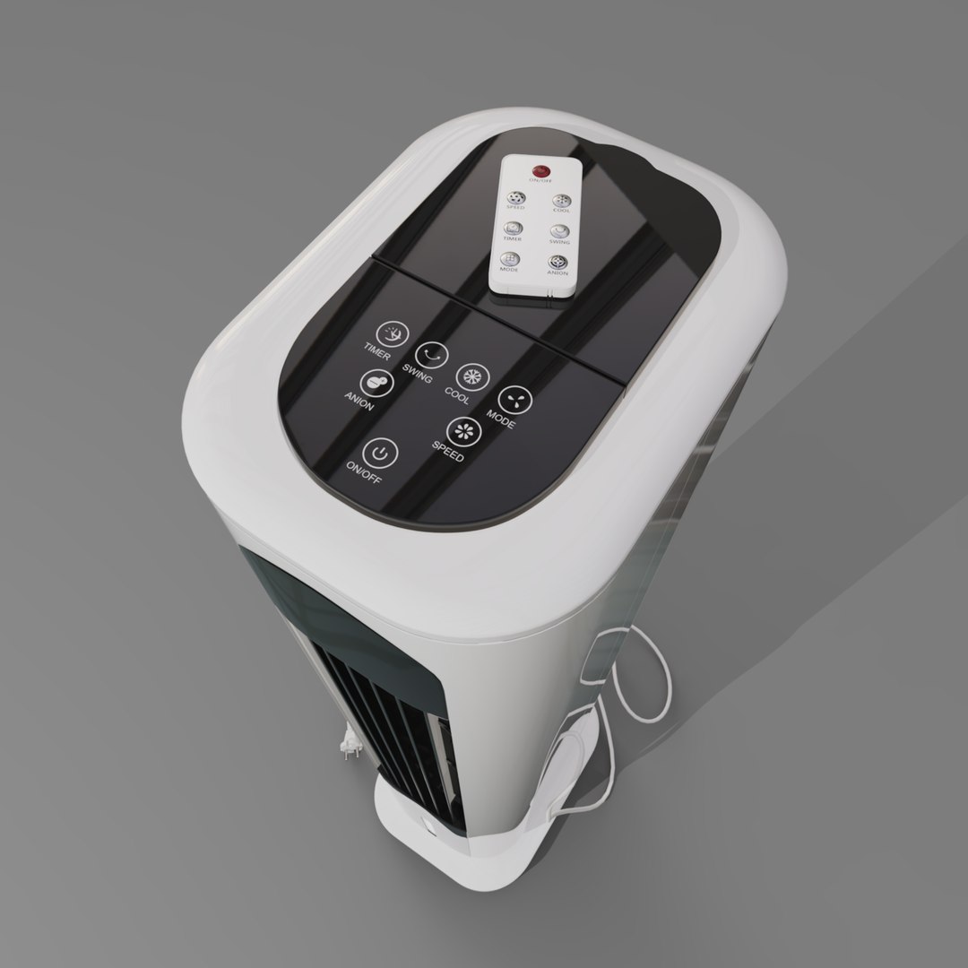 3D model air cooler Klarstein Polar Tower Smart 4in1 with RC ...