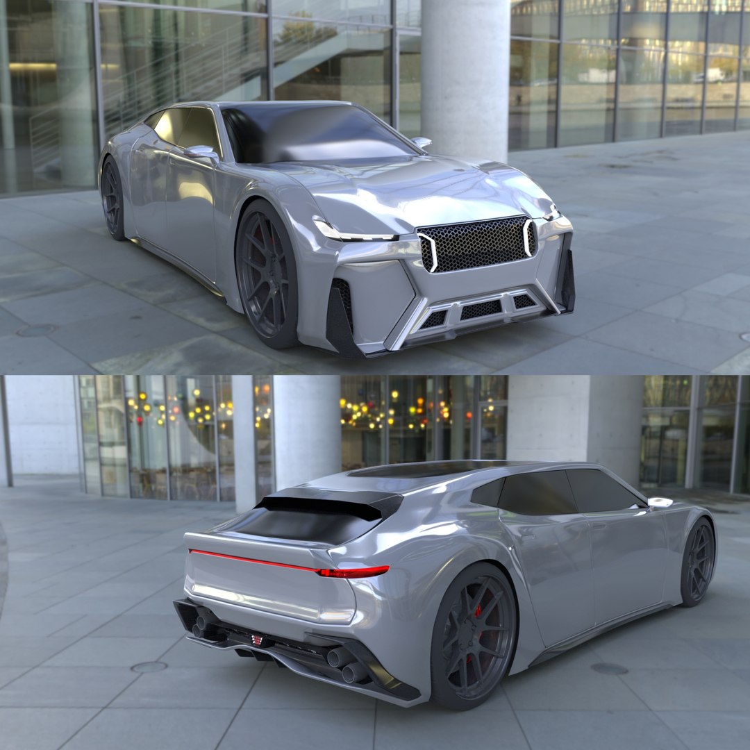 Wagon Modeled Car 3D Model - TurboSquid 1713496