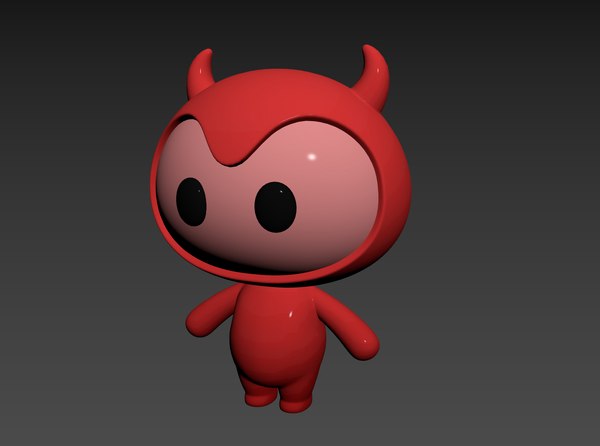 Devil mascot character model - TurboSquid 1701005