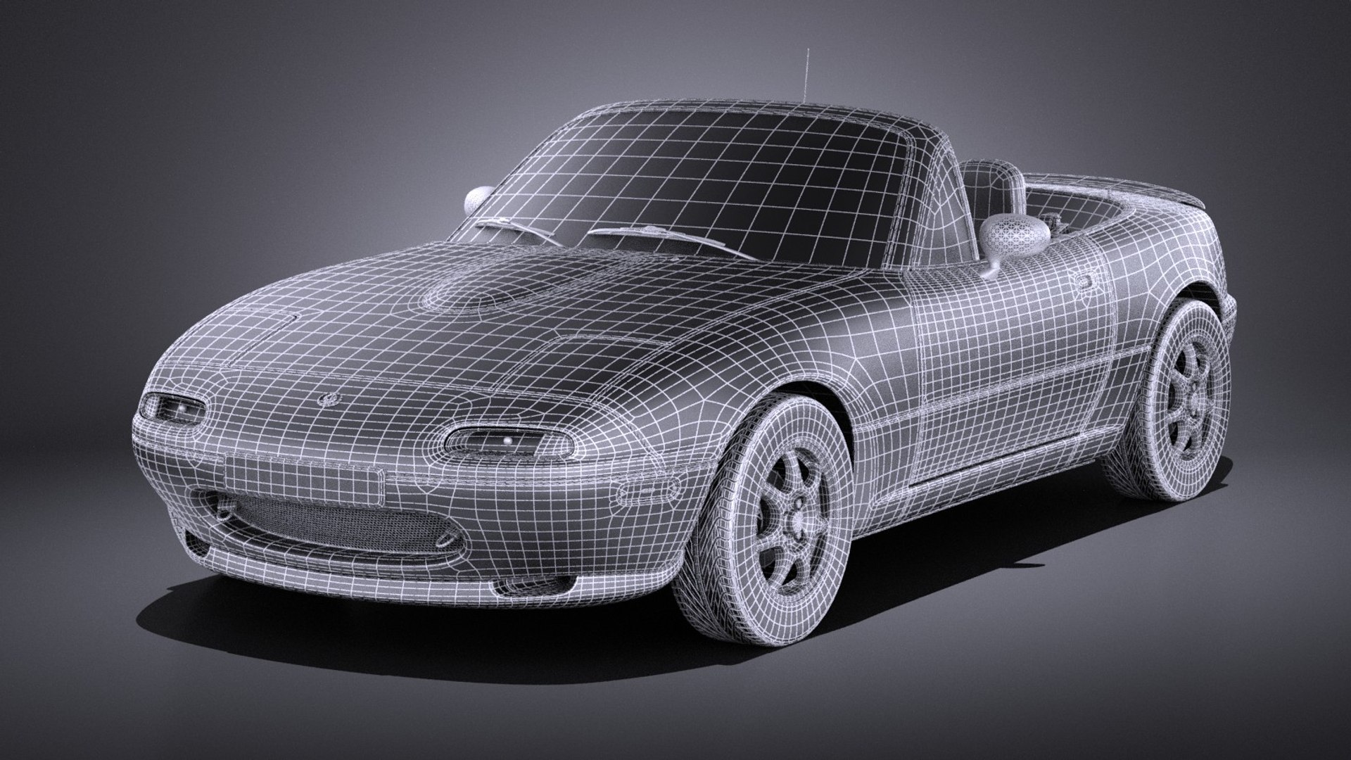 mazda mx-5 miata 3d model