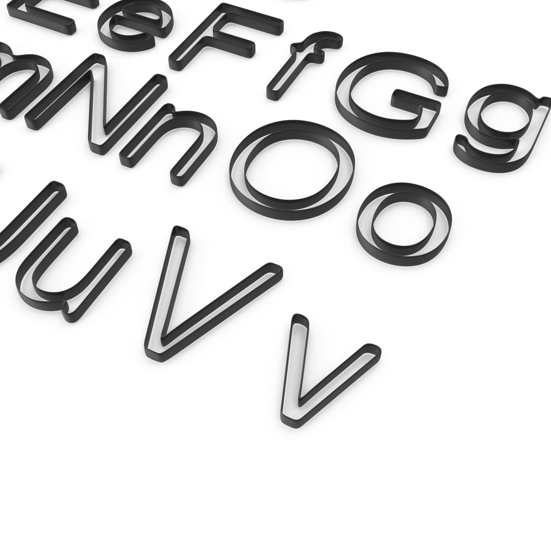 3D Alphabet Plastic 3 - TurboSquid 2138965