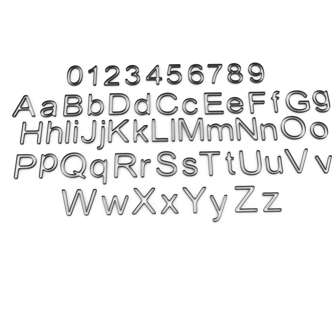 3D Alphabet Plastic 3 - TurboSquid 2138965