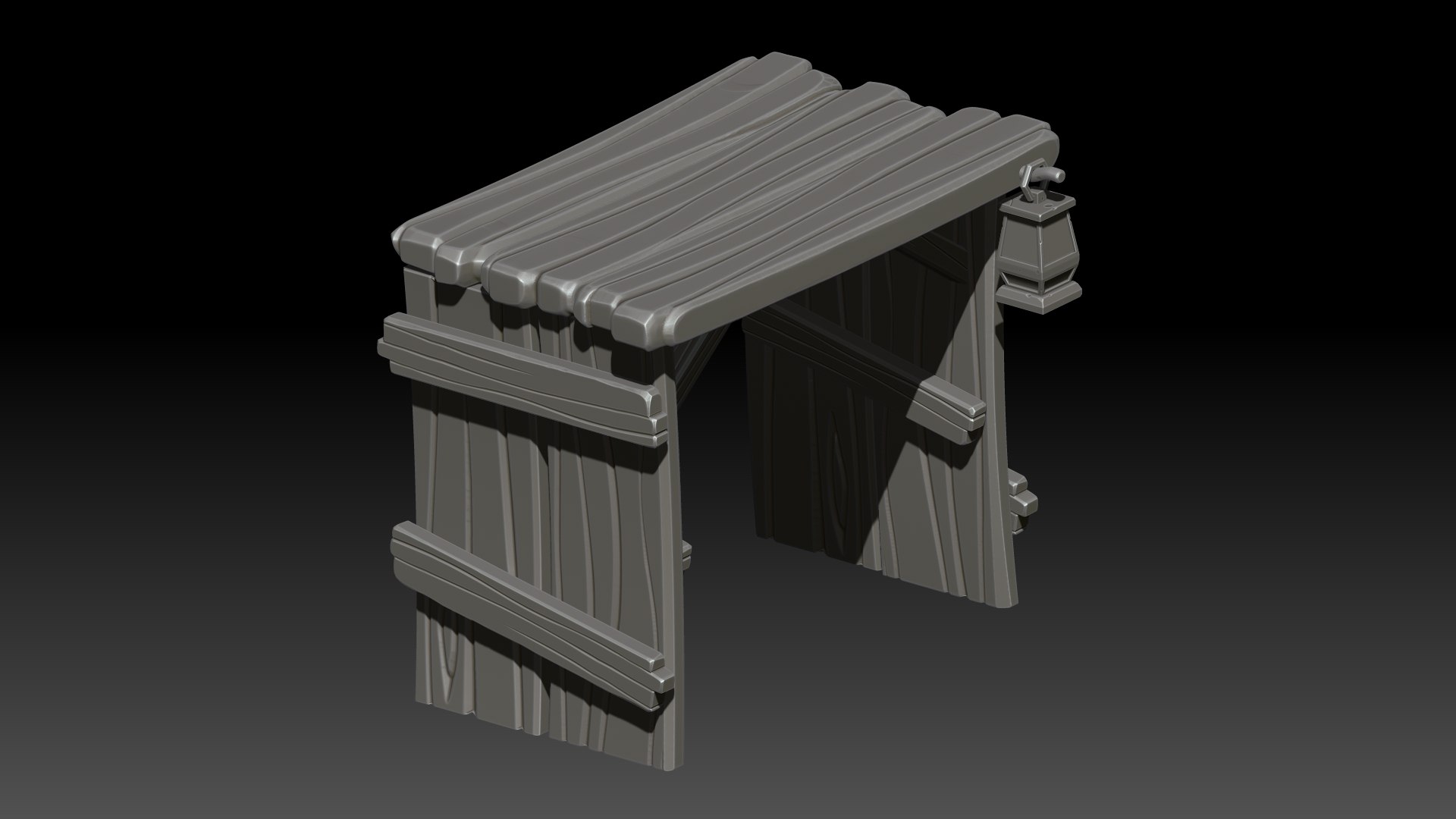 Stylized Wooden Gate 3D Model - TurboSquid 1707988