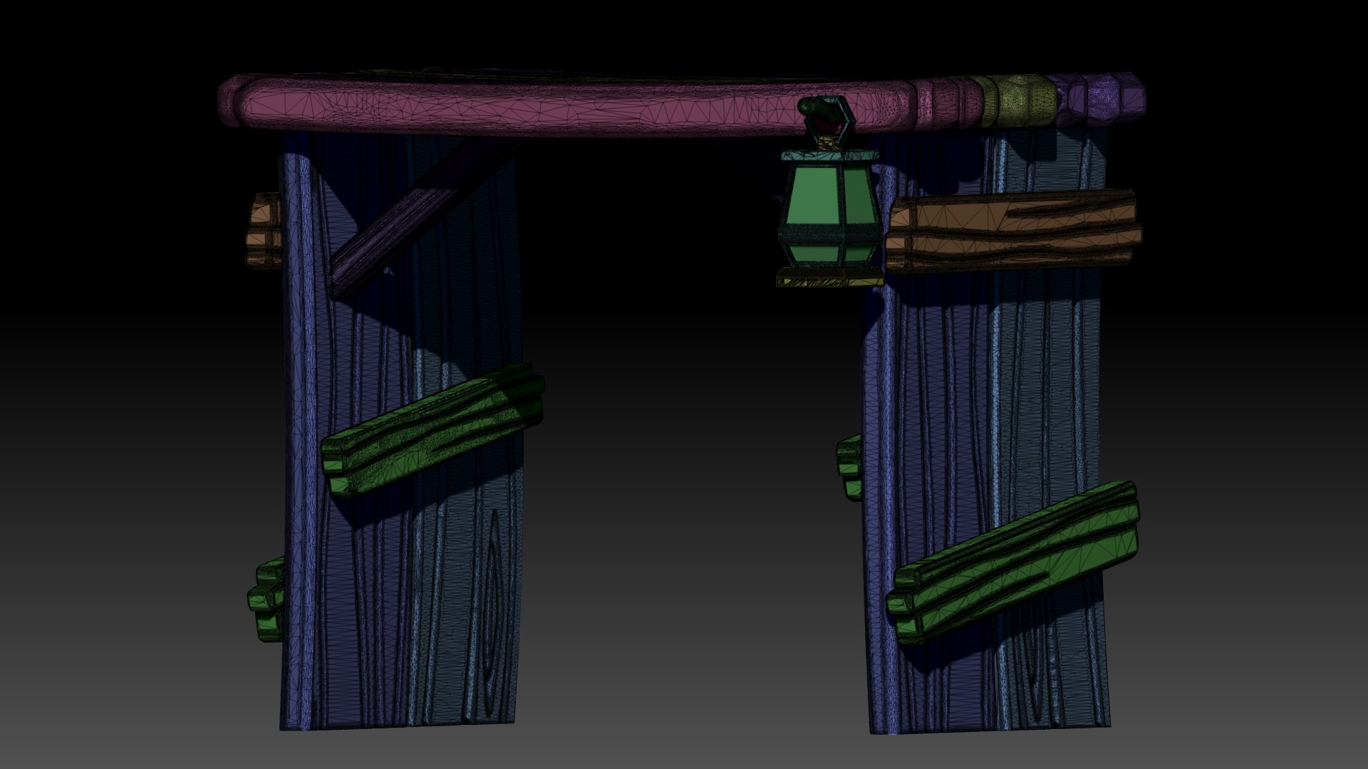 Stylized Wooden Gate 3D Model - TurboSquid 1707988