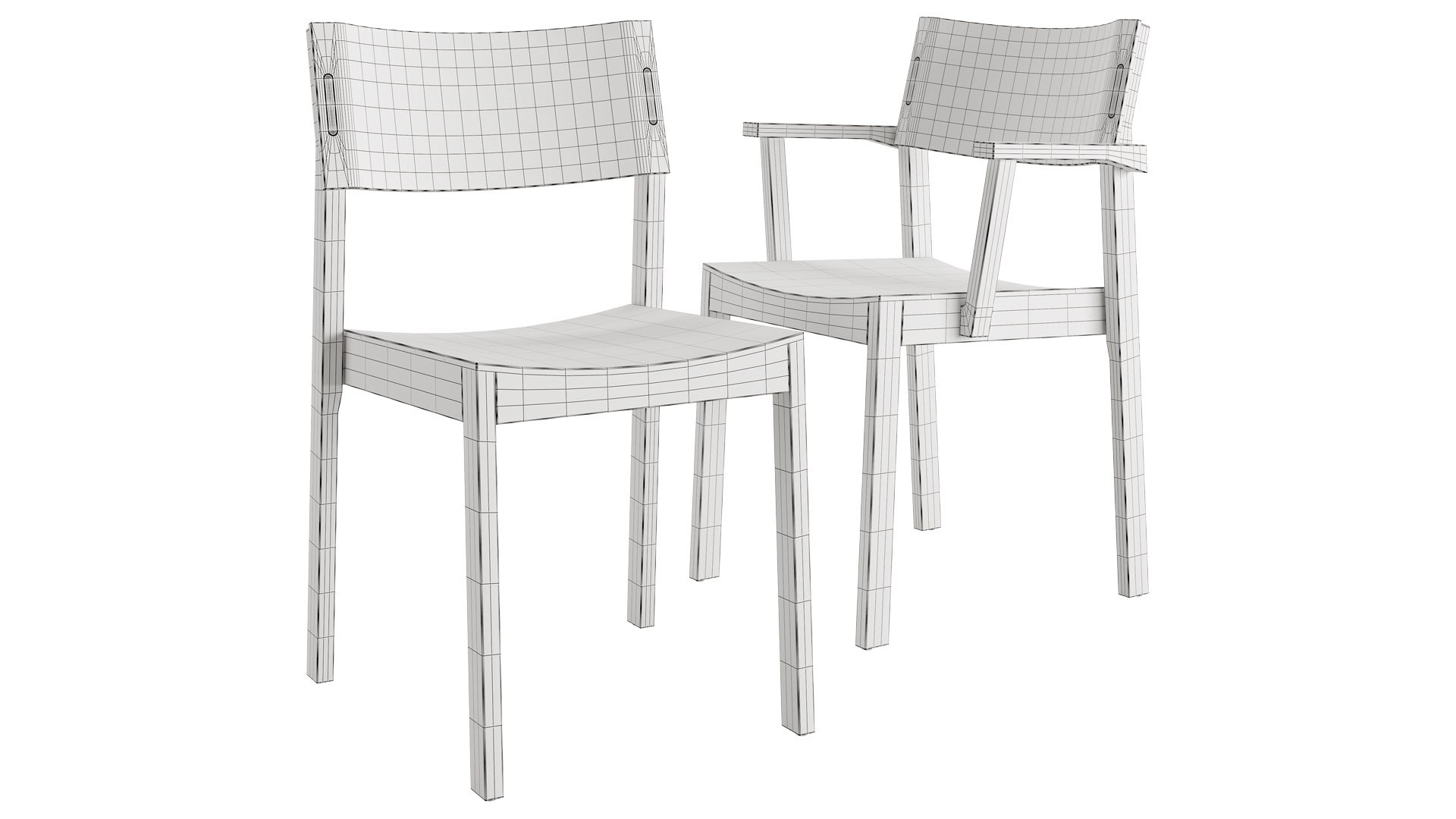 3D Decibel Chairs S005 and KS105 by Skandiform - TurboSquid 2166580