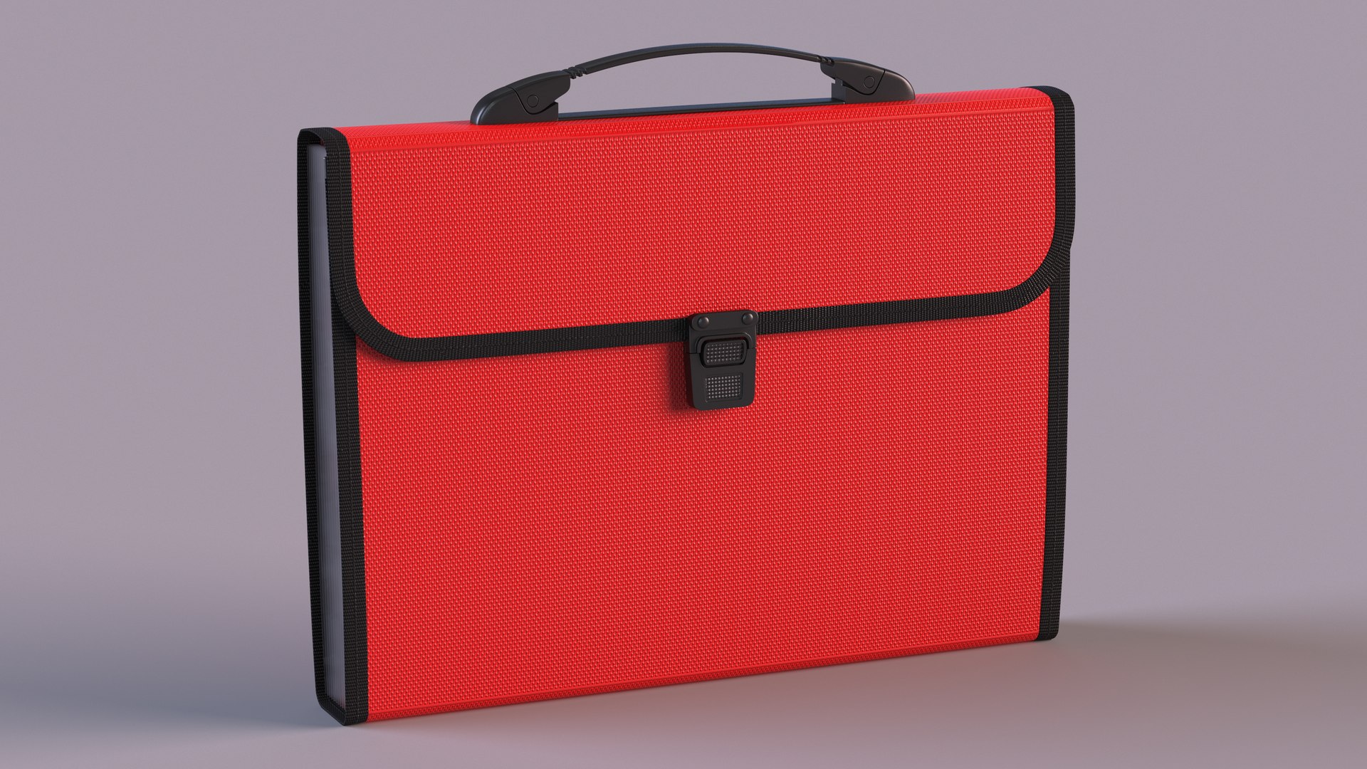 Expanding File Folder With Handle Red 3D Model - TurboSquid 1992414
