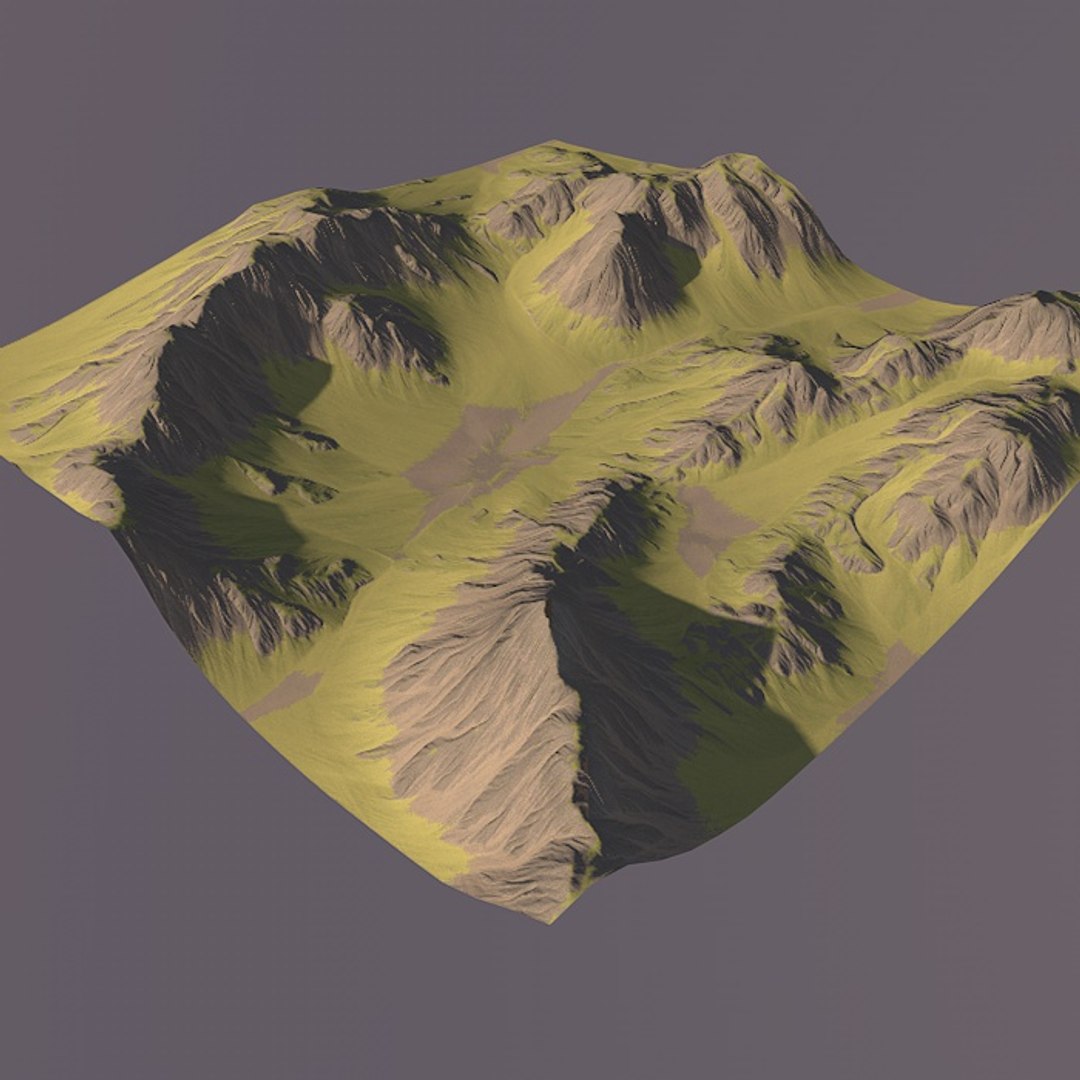 3d model mountain games maps