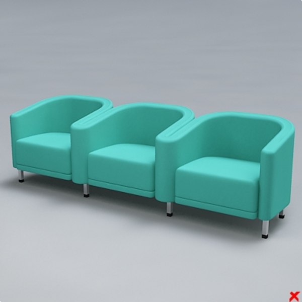 chair waiting 3d model