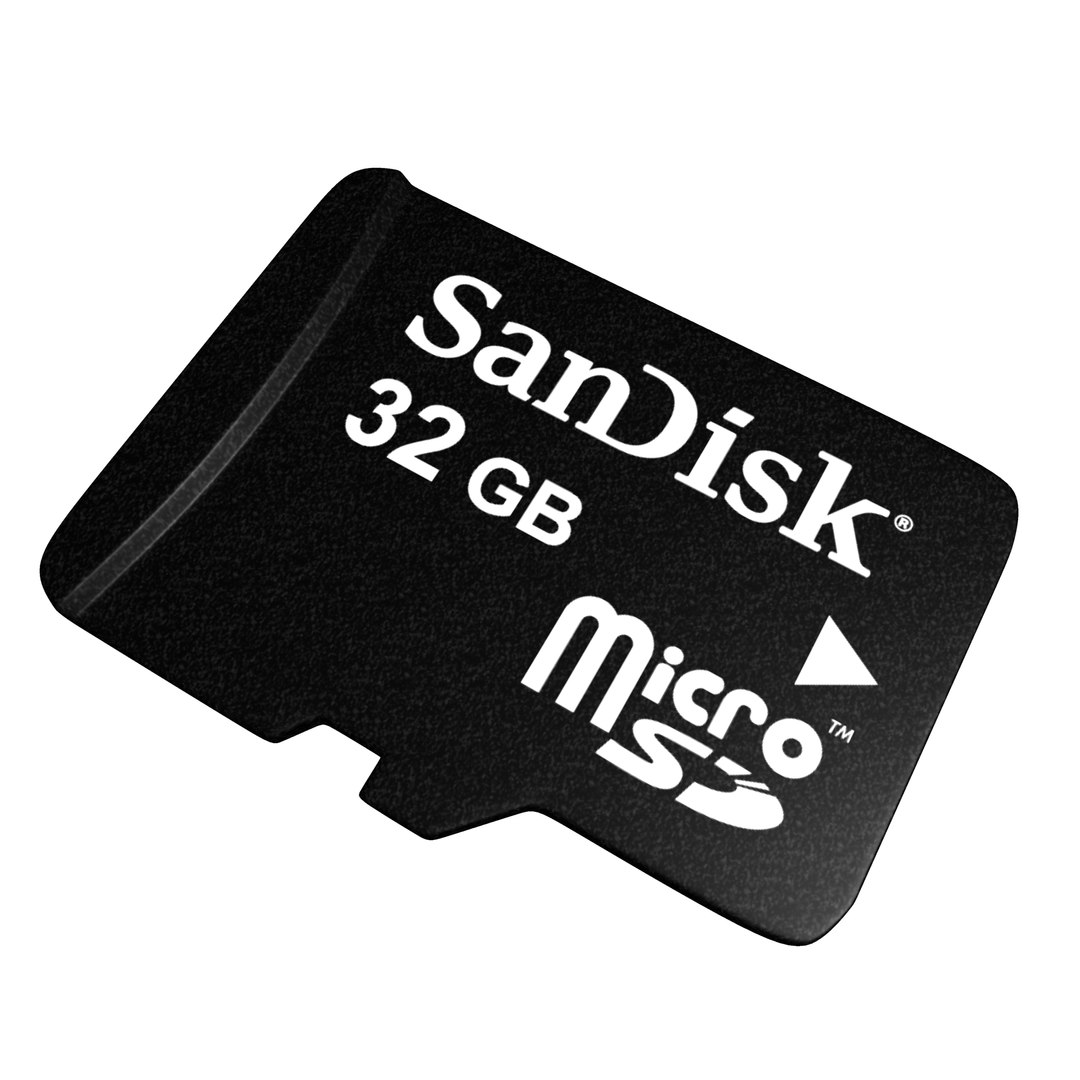 Simple Microsd 3d Model