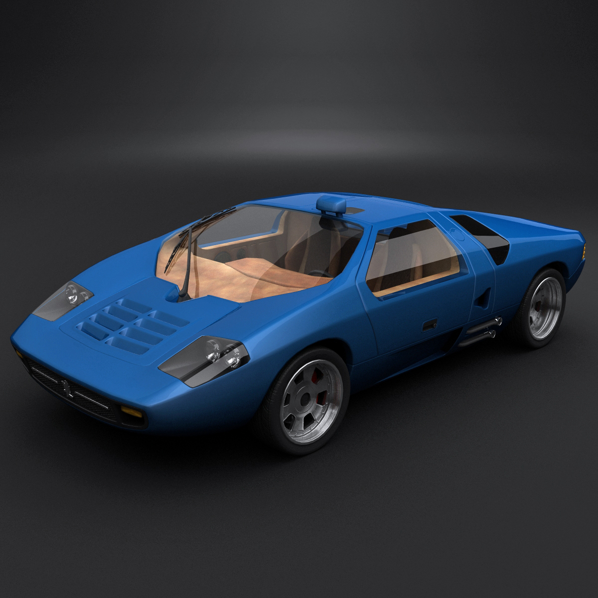 realistic supercar isdera imperator 3d max