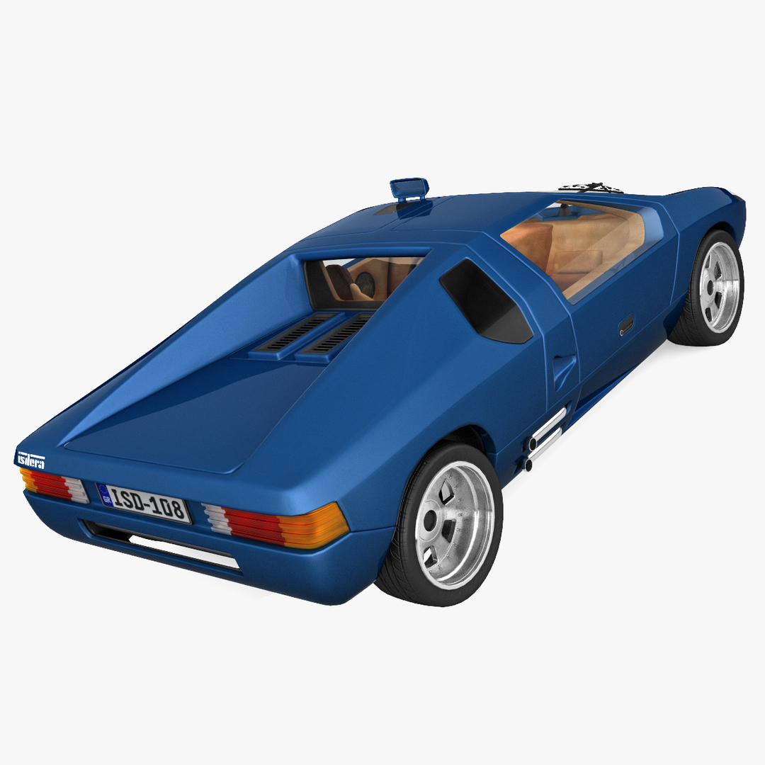 realistic supercar isdera imperator 3d max