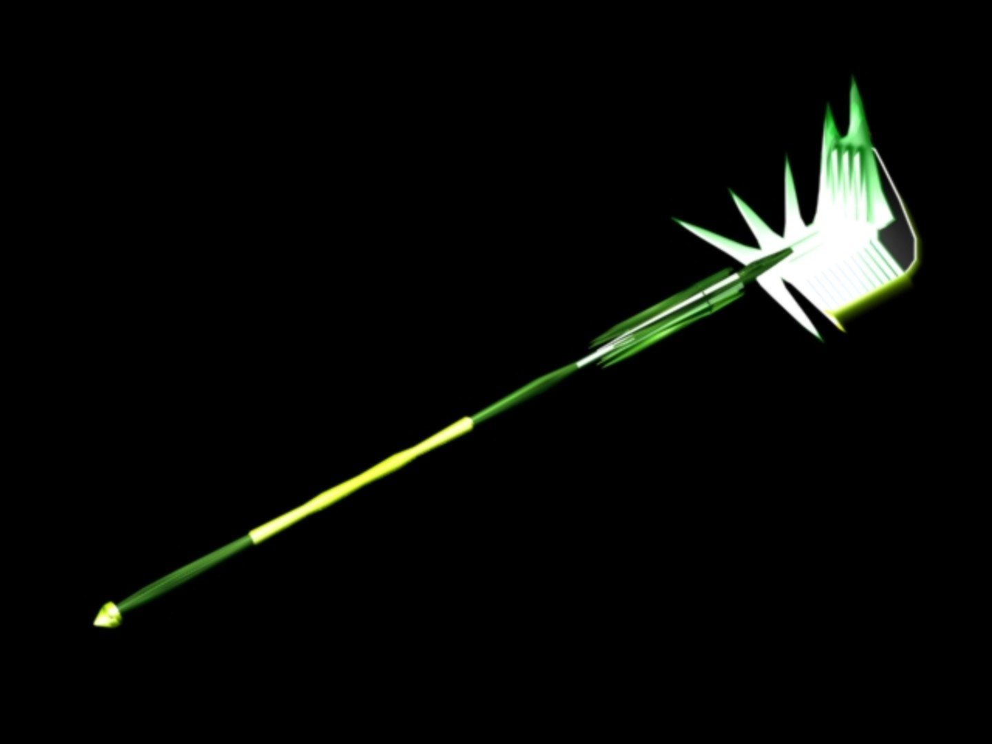 weapons wind halbert lance 3d model