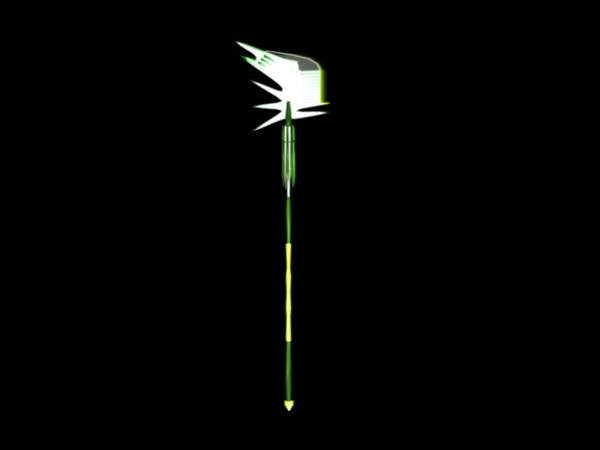 weapons wind halbert lance 3d model