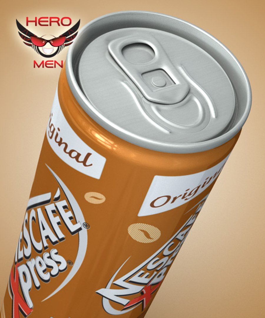 Realistic Nescafe Xpress Drink Cans 3d Model