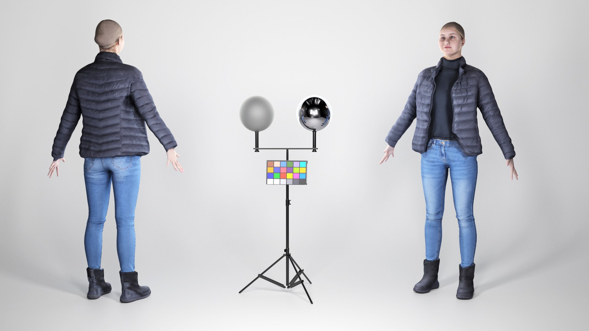 Young Woman A-pose Character Model - TurboSquid 1546839