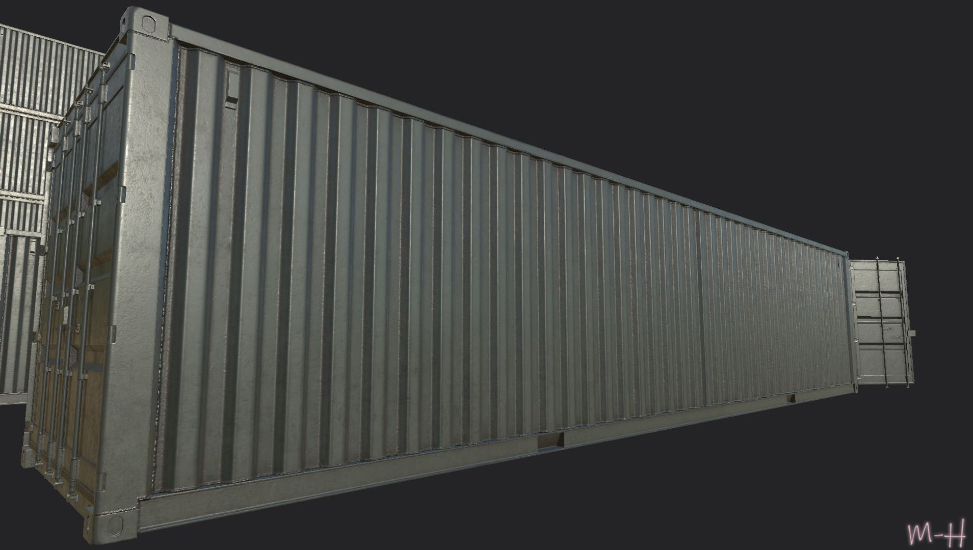 Container 40 ft 3D model - TurboSquid 1480343