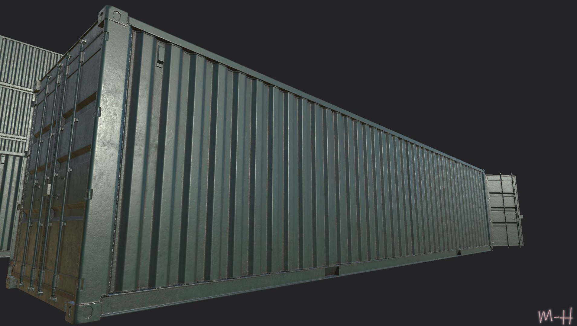 Container 40 ft 3D model - TurboSquid 1480343