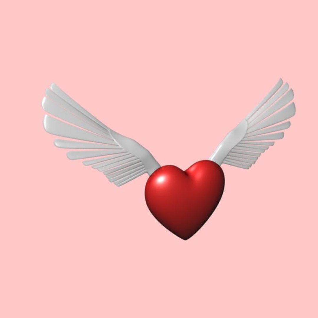 Winged Heart Animation 3d Model
