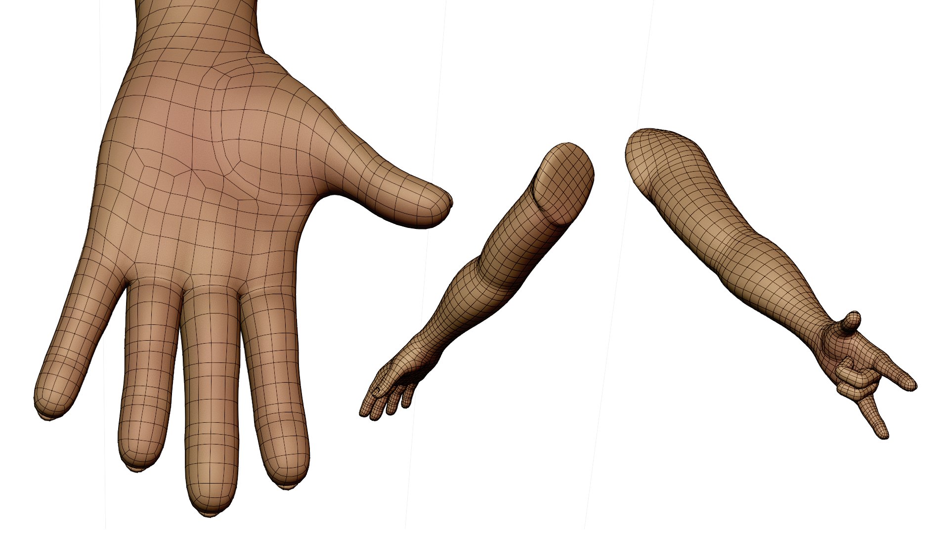 3D Model Cartoon Hand - TurboSquid 1659837