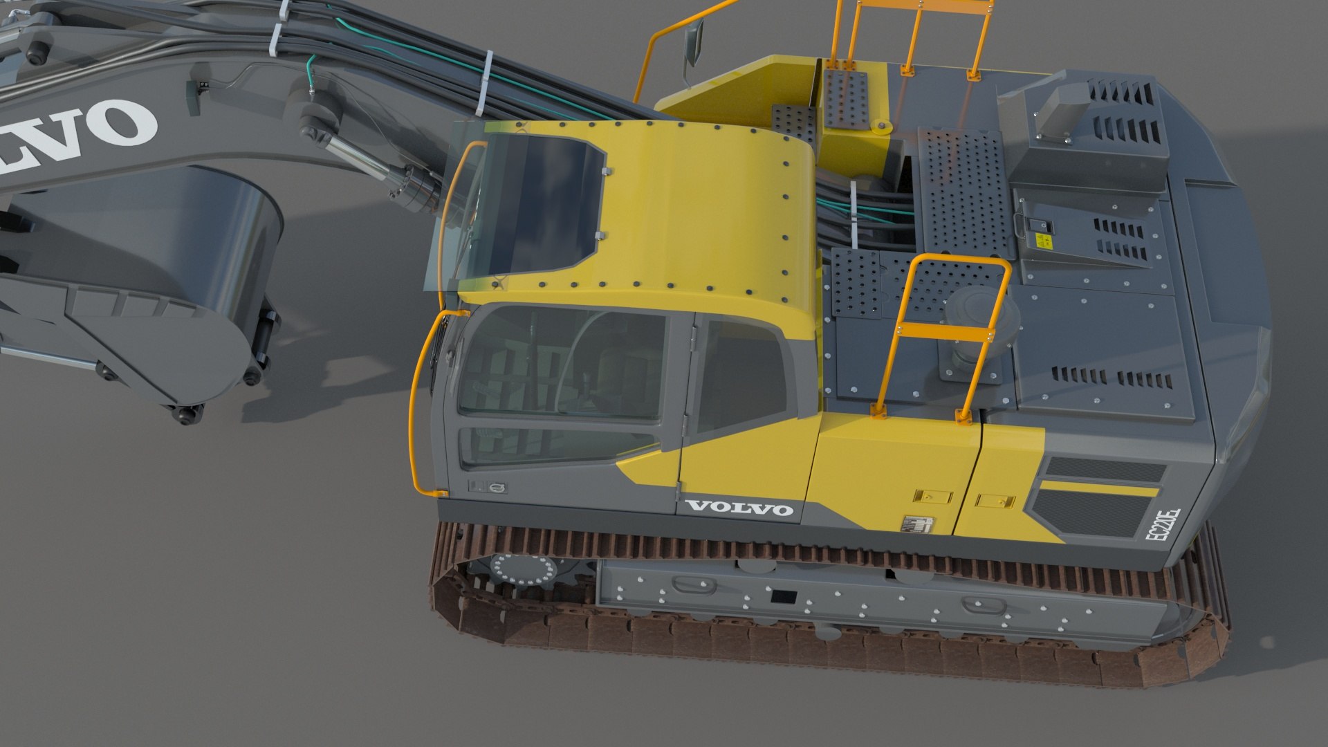 3D Volvo EC220EL Excavator Model - TurboSquid 2164998