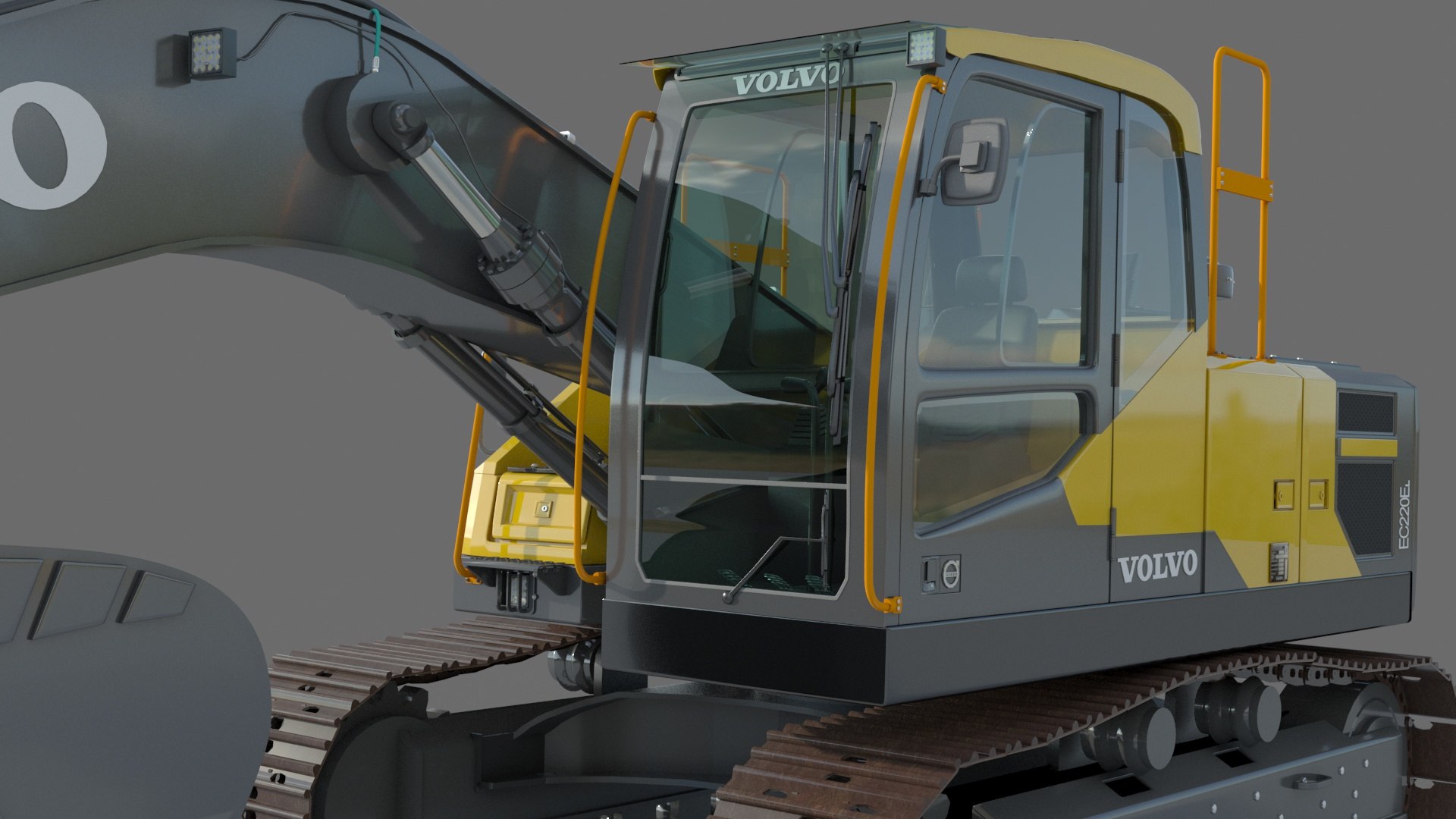 3D Volvo EC220EL Excavator Model - TurboSquid 2164998