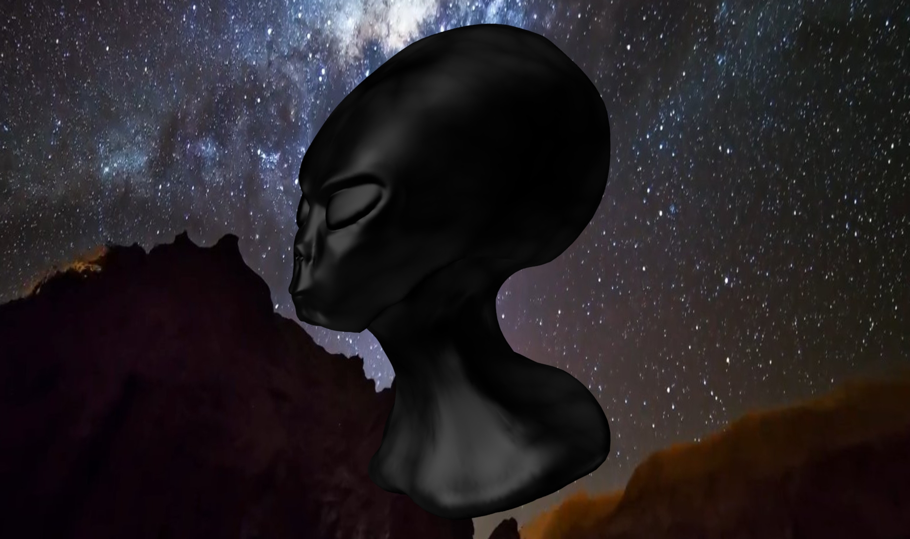3d model of alien head