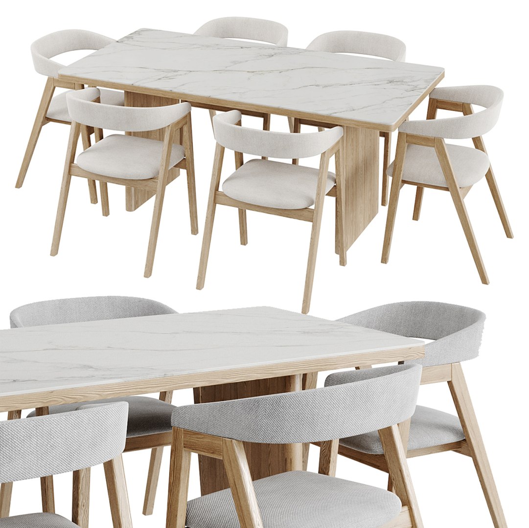 Dinning Set 01 3D Model - TurboSquid 2280646