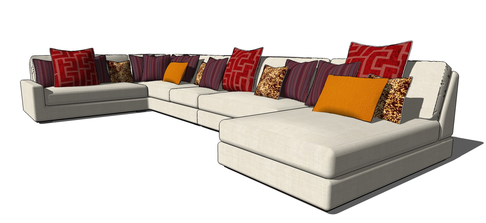 Sectional Sofa 3D Model - TurboSquid 1226836