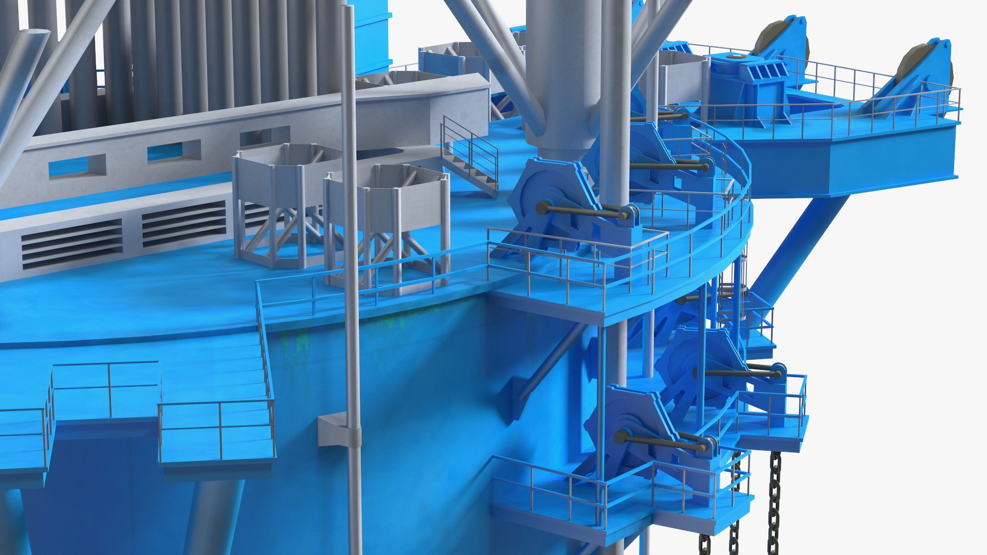3D Model Deepwater Oil Platform Mount - TurboSquid 1839941