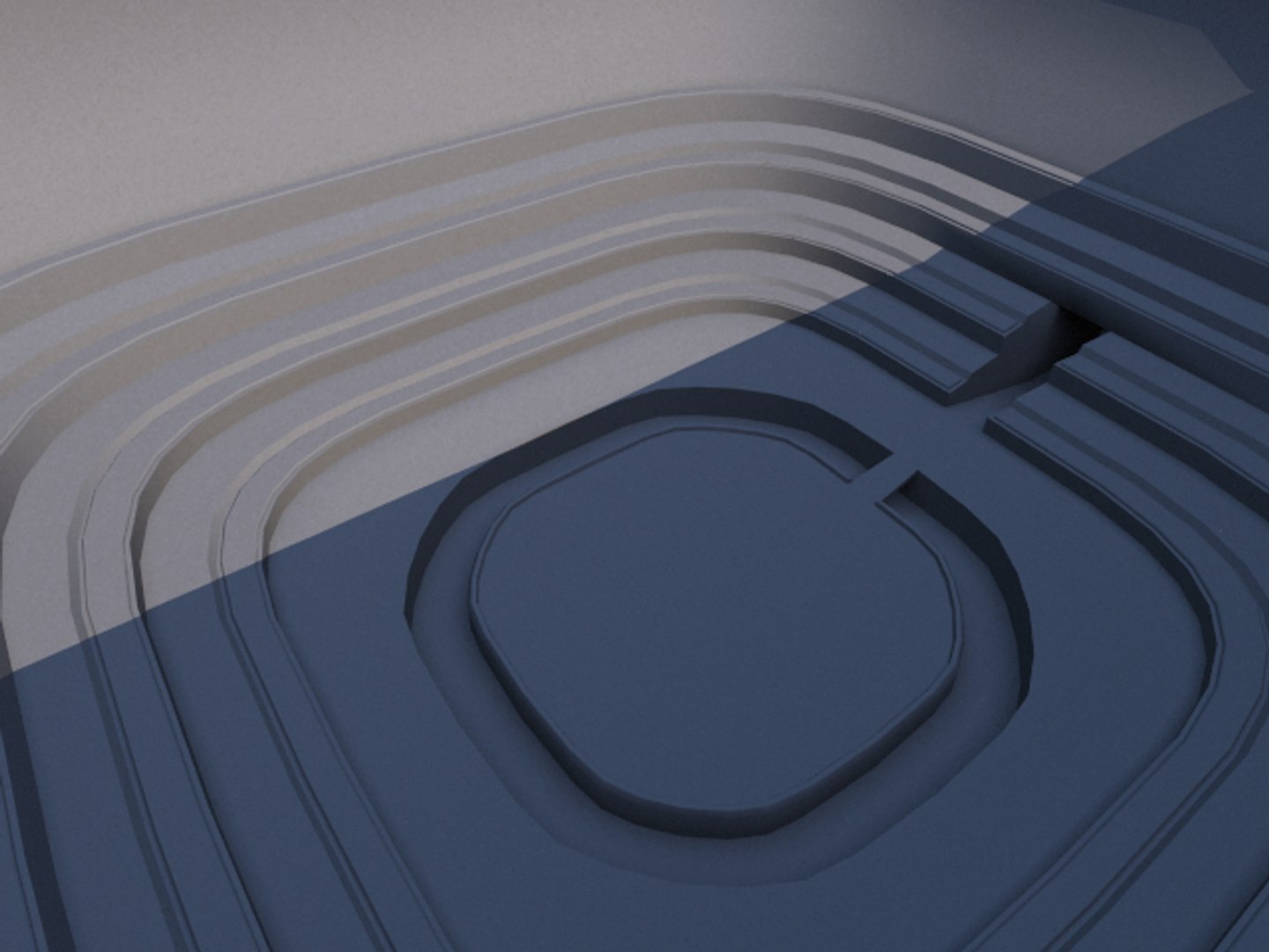 Arena Low-poly 3ds