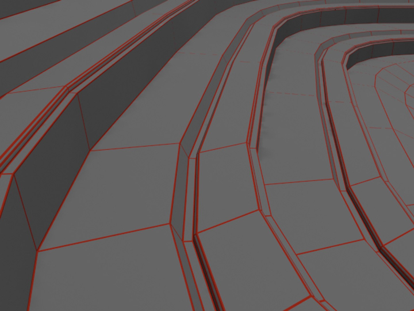 Arena Low-poly 3ds