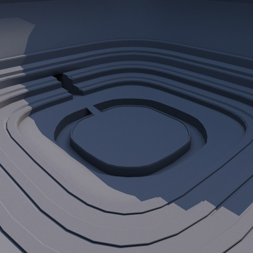 Arena Low-poly 3ds