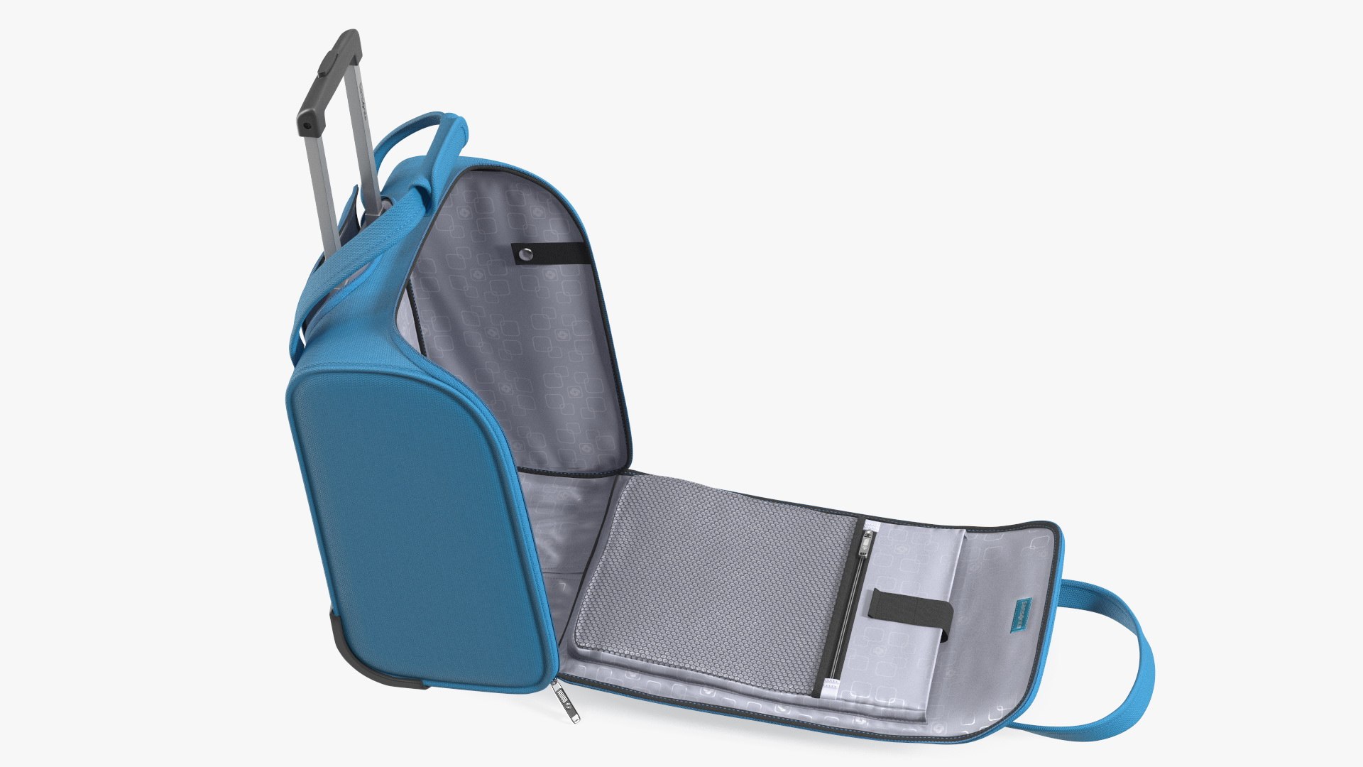 Open Softshell Luggage Samsonite Blue 3D model - TurboSquid 2086162