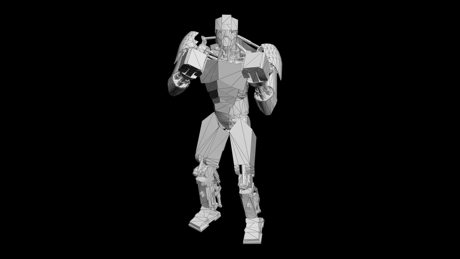 ROBOT YELLOW FIGHTER IK RIGGED LOWPOLY GRIDLOCK 3D Model - TurboSquid ...
