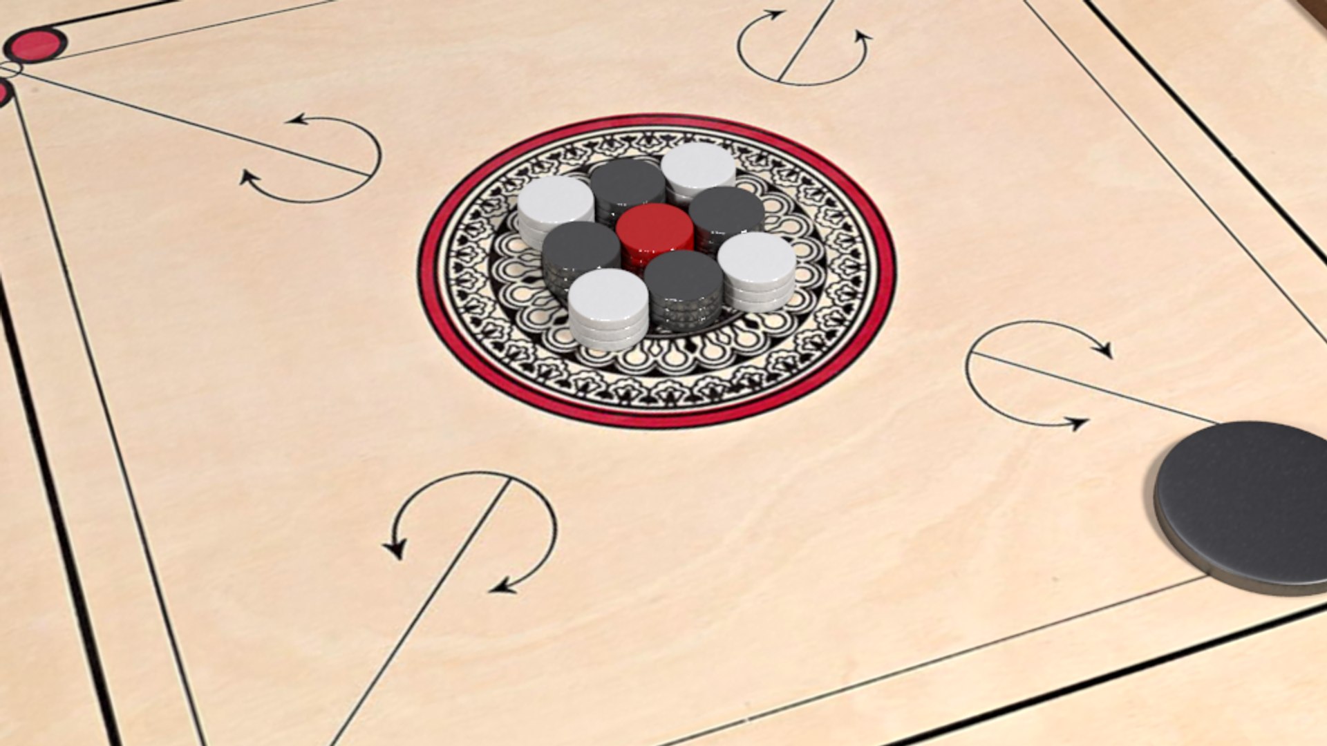 Carrom Board 3D Model - TurboSquid 1199570