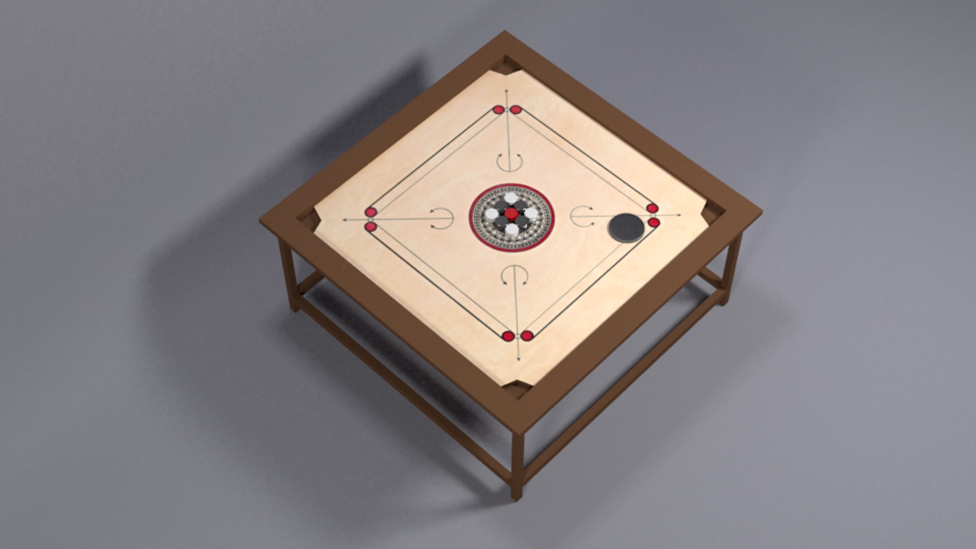 Carrom Board 3D Model - TurboSquid 1199570