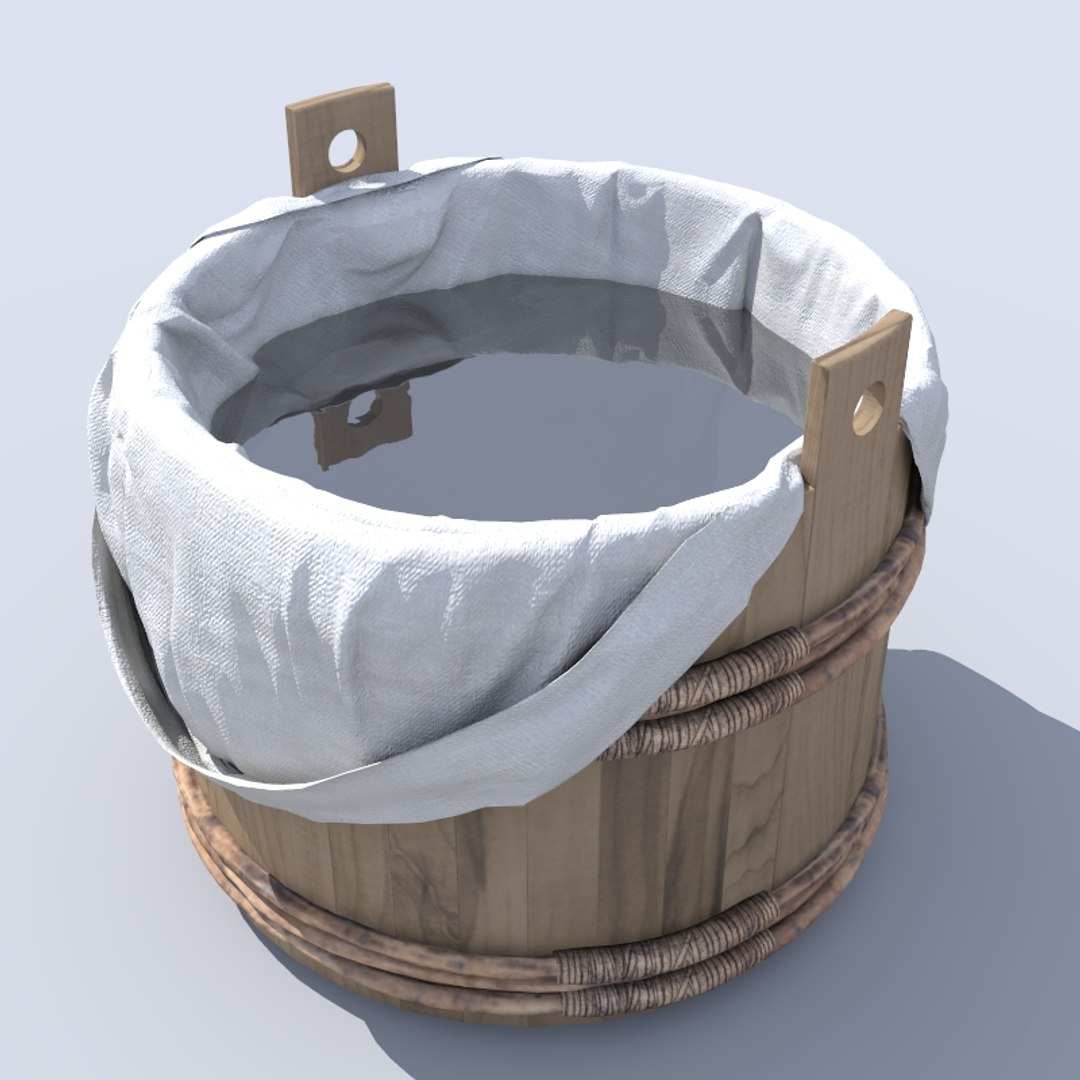 medieval bathtub 3d obj
