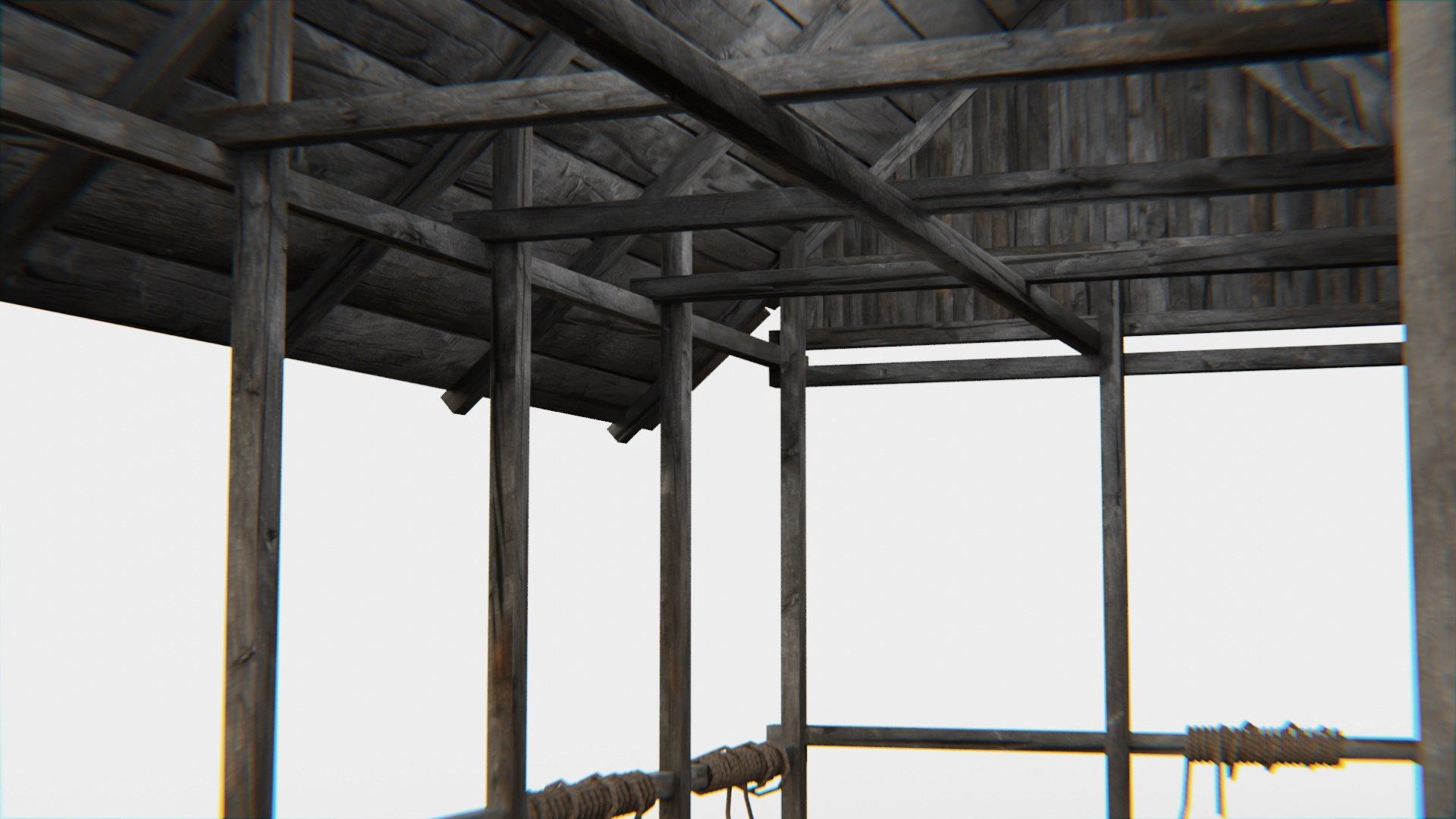 Old Wooden Medieval Building Sheds 3D Model - TurboSquid 2107417