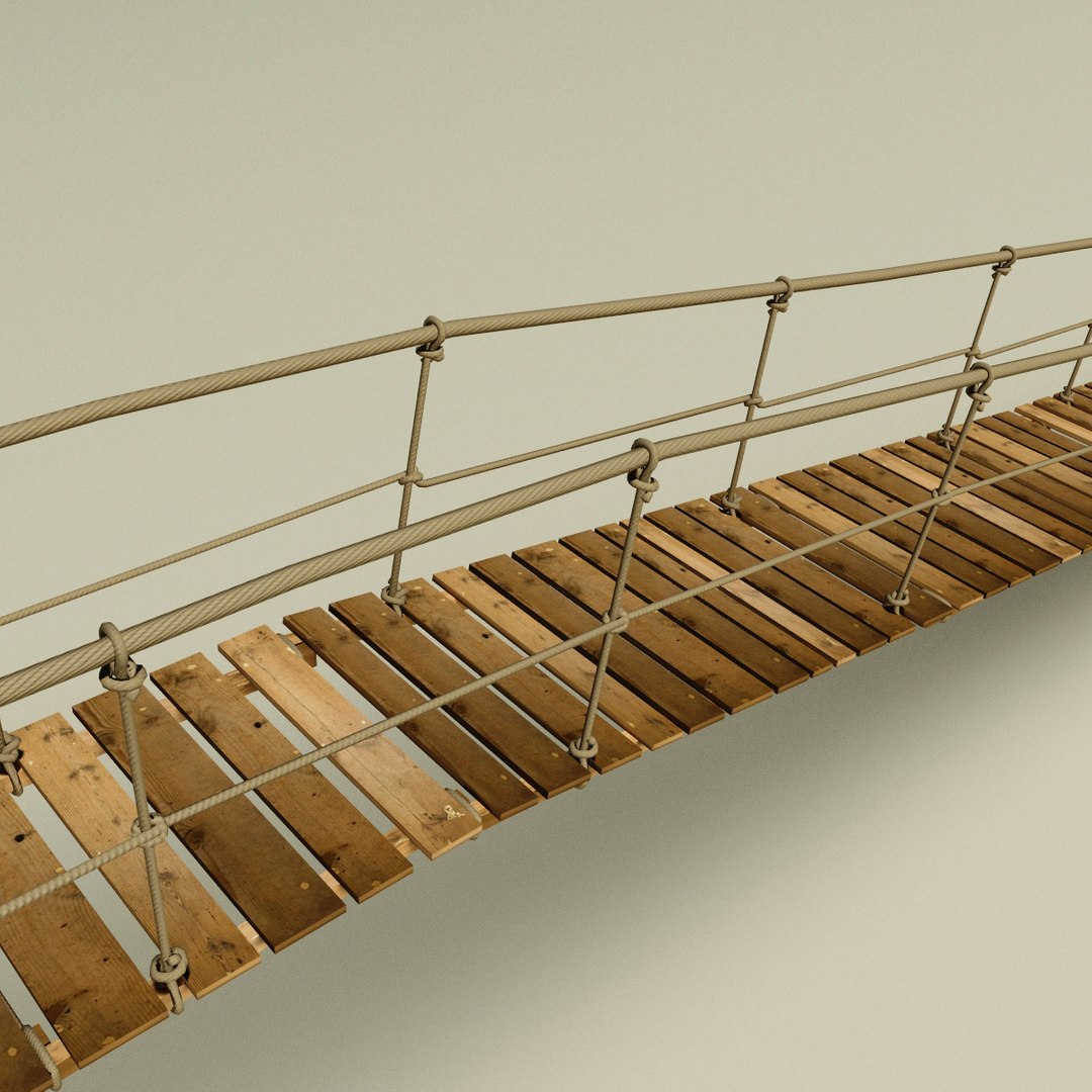 Hanging Bridge 3d Model