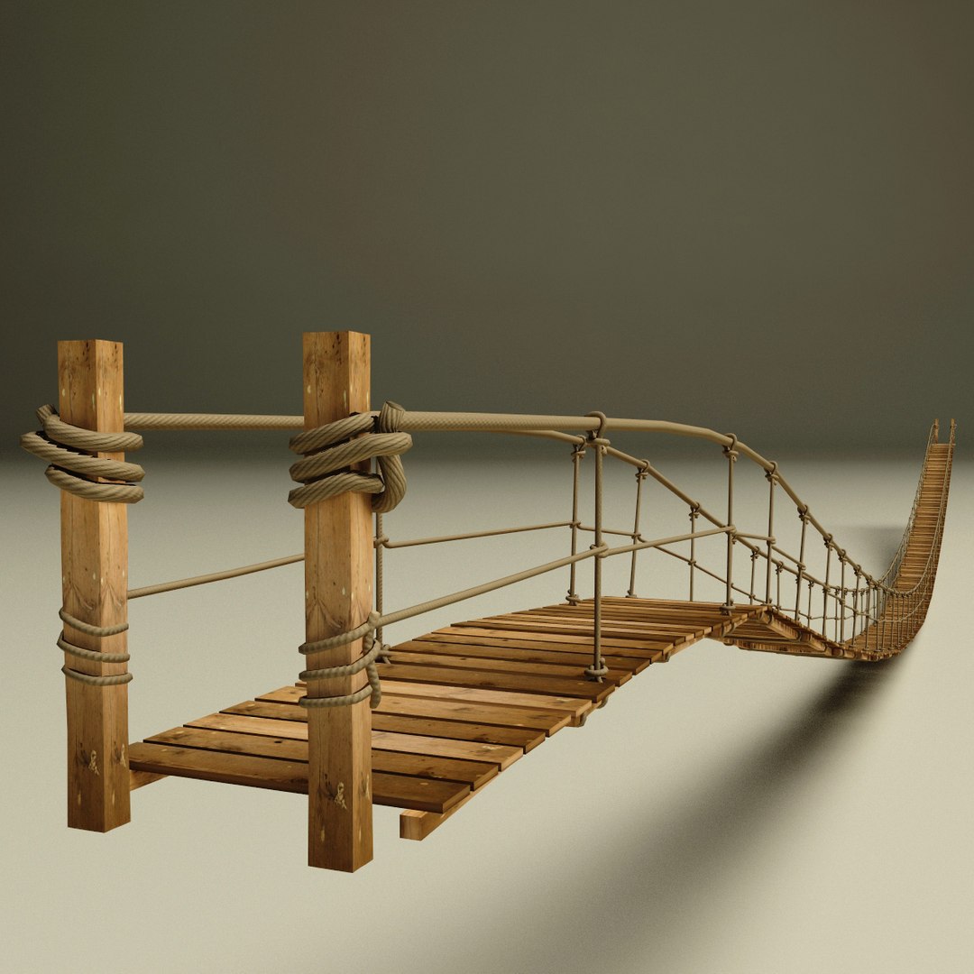 Hanging Bridge 3d Model